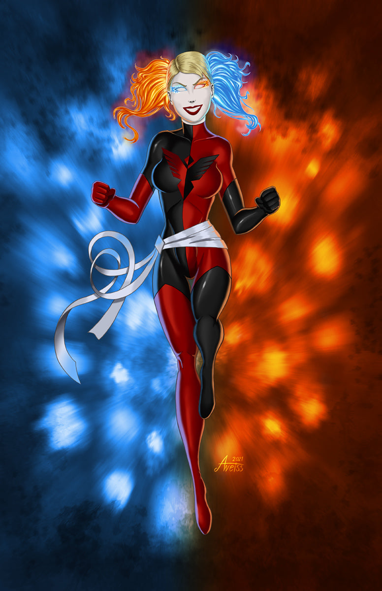 HARLEY QUINN PHOENIX MASHUP | 11x17 100 lb semi gloss poster ...